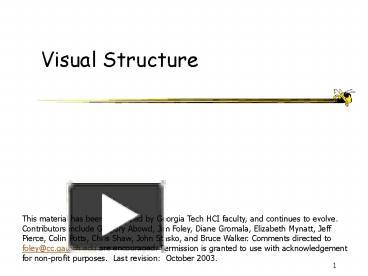 Visual Structure presentation | free to view