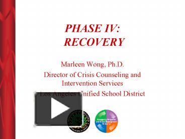 PPT – PHASE IV: RECOVERY PowerPoint presentation | free to view - id ...