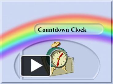 Countdown Clock presentation | free to view