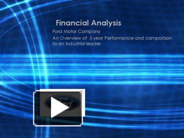 PPT – Financial Analysis PowerPoint presentation | free to view - id ...