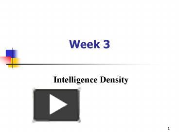 PPT – Week 3 PowerPoint presentation | free to view - id: cfc04-ZDc1Z