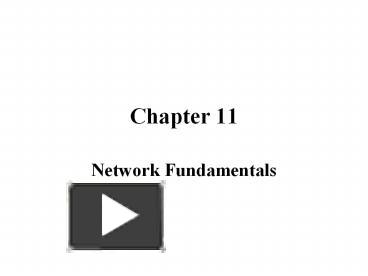 PPT – Network Fundamentals PowerPoint presentation | free to download ...