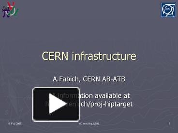 PPT – CERN infrastructure PowerPoint presentation | free to download ...
