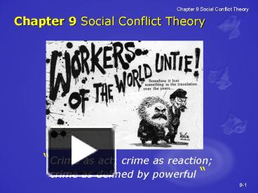 Crime as act crime as reaction crime as defined by powerful ...