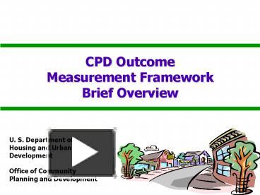 PPT – CPD Outcome Measurement Framework Brief Overview PowerPoint ...