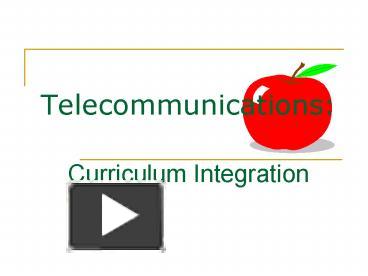 PPT – Telecommunications: PowerPoint presentation | free to view - id ...