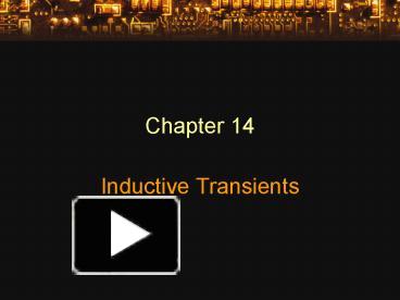 Inductive Transients presentation | free to view