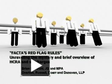 FACTA'S RED FLAG RULES Unraveling the mystery and brief overview of ...