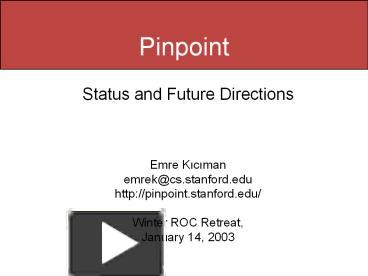 Pinpoint presentation | free to download