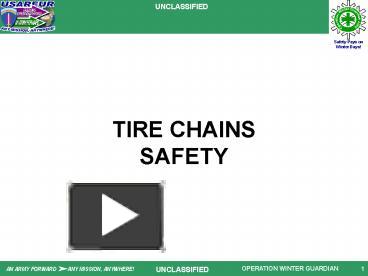 TIRE CHAINS SAFETY presentation | free to view