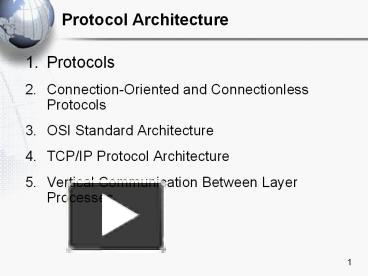 PPT – Protocol%20Architecture PowerPoint presentation | free to ...