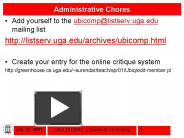 PPT – Administrative Chores PowerPoint presentation | free to view - id ...