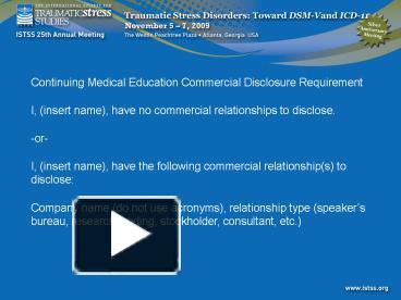 PPT – Continuing Medical Education Commercial Disclosure Requirement ...