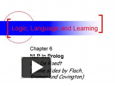 Logic, Language and Learning presentation | free to view