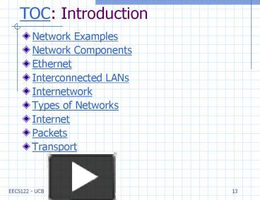 TOC: Introduction presentation | free to view