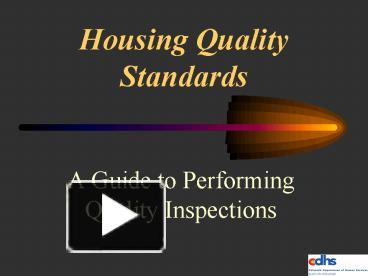 Housing Quality Standards presentation | free to view