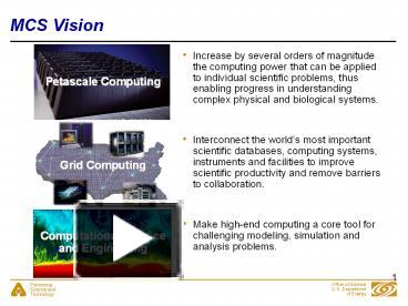 PPT – MCS Vision PowerPoint presentation | free to download - id: d5ba2 ...