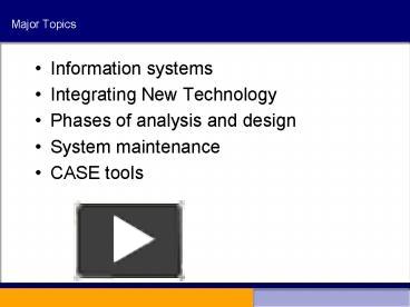 Major Topics presentation | free to view