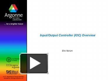 PPT – Input/Output Controller (IOC) Overview PowerPoint presentation ...