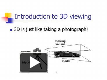 PPT – Introduction to 3D viewing PowerPoint presentation | free to view ...