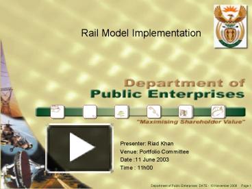 PPT – Rail Model Implementation PowerPoint presentation | free to ...