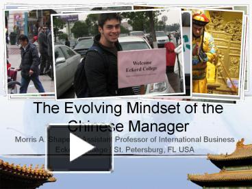 Meet Minnie Xu- the first female to hold the position o presentation ...