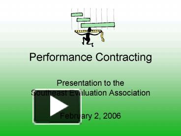 Performance Contracting presentation | free to view
