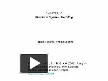 PPT – Structural Equation Modeling PowerPoint presentation | free to ...