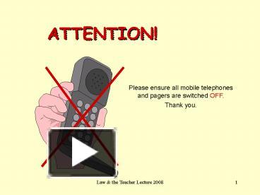PPT – ATTENTION PowerPoint presentation | free to view - id: d70df-YzBiN
