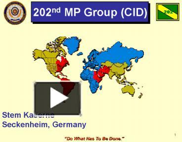 Commanders, Briefing Course presentation | free to view