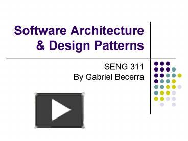 PPT – Software Architecture PowerPoint presentation | free to view - id ...