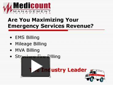EMS Billing presentation | free to view
