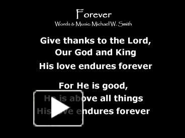 PPT – Forever Words PowerPoint presentation | free to view - id: d79af ...