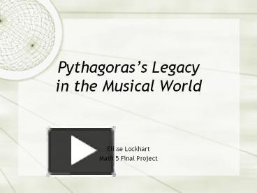 Pythagoras presentation | free to download