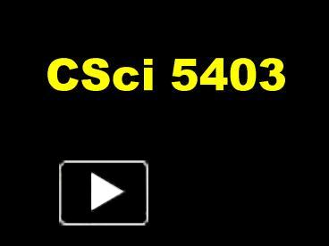 PPT – CSci 5403 Complexity Theory PowerPoint presentation | free to ...