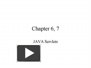 PPT – JAVA Servlets PowerPoint presentation | free to view - id: d7d4a ...