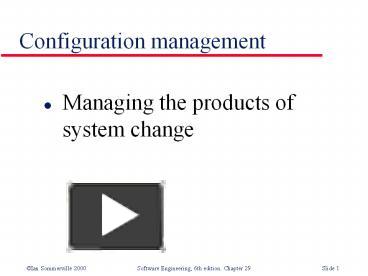 PPT – Configuration management PowerPoint presentation | free to ...