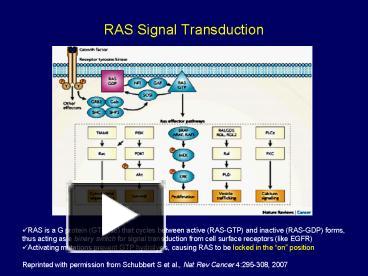 PPT – RAS Signal Transduction PowerPoint presentation | free to view ...