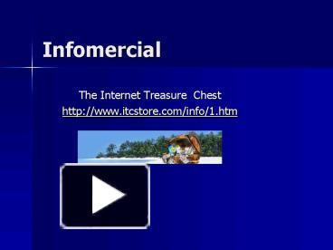 Infomercial presentation | free to view
