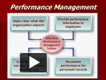 PPT – Performance Management PowerPoint presentation | free to view ...