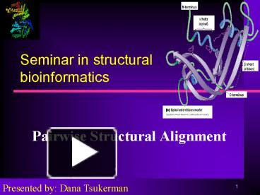 PPT – Seminar in structural bioinformatics PowerPoint presentation ...