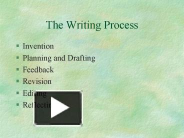 PPT – The Writing Process PowerPoint presentation | free to view - id ...