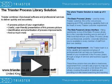 PPT – The Triaster Process Library Solution PowerPoint presentation ...