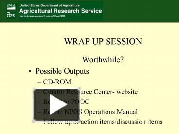 PPT – WRAP UP SESSION PowerPoint presentation | free to view - id ...