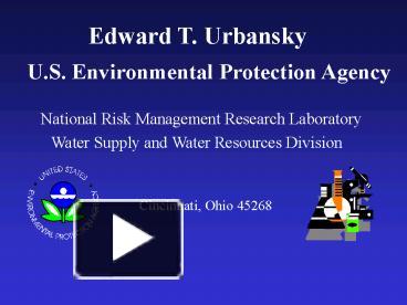 Edward T' Urbansky presentation | free to view