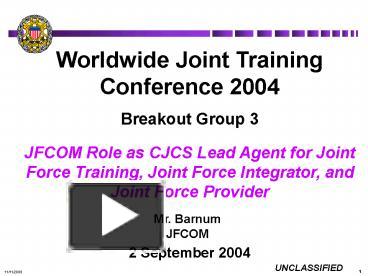 PPT – Maj Gen Catton's Welcome Remarks PowerPoint presentation | free ...