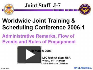 PPT – WJTC 04 PowerPoint presentation | free to view - id: db169-ZDc1Z