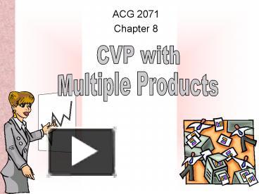 Chapter 8 CVP with Multiple Products presentation | free to view