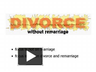 PPT – Divorce PowerPoint presentation | free to view - id: dc3c-ZjRjZ
