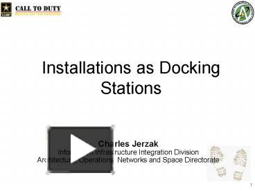 Installations as Docking Stations presentation | free to view